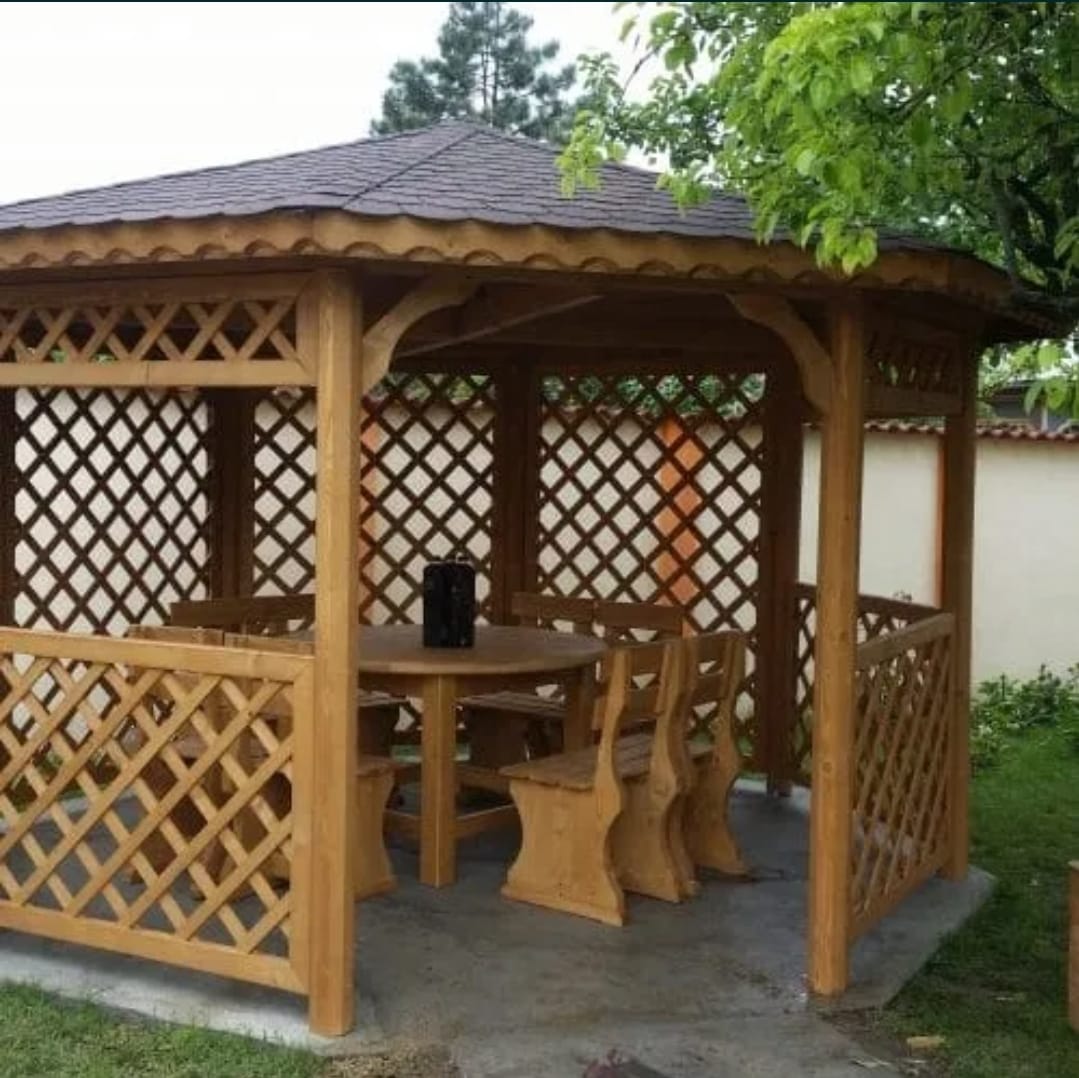 Foisor hexagonal - Mobilier Stradal - Metal Cosuri